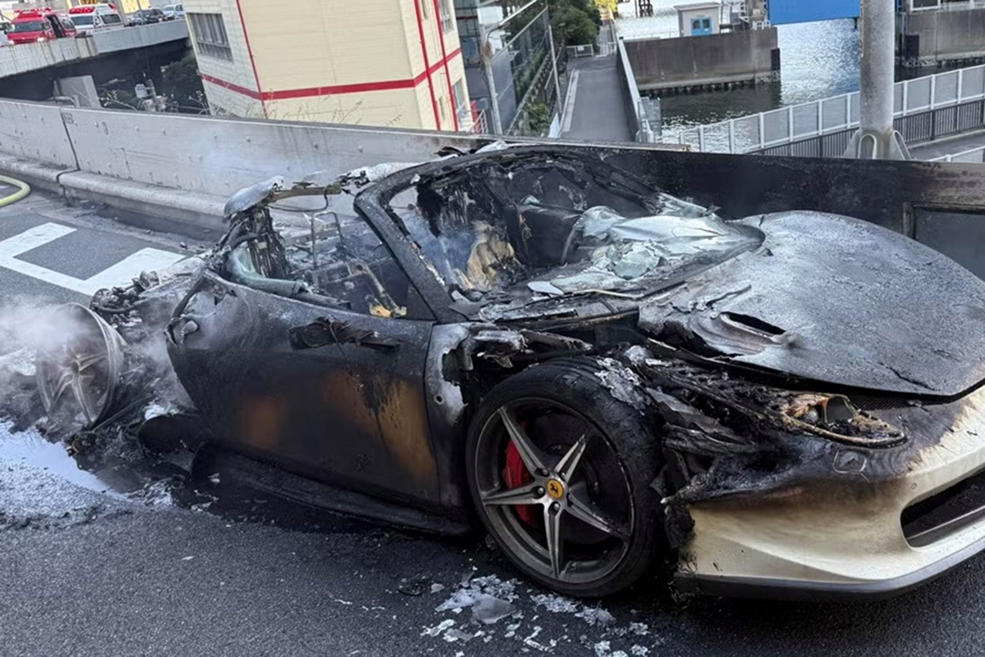 A Ferrari 458 Spider burns an hour after delivery – Auto Trader NZ
