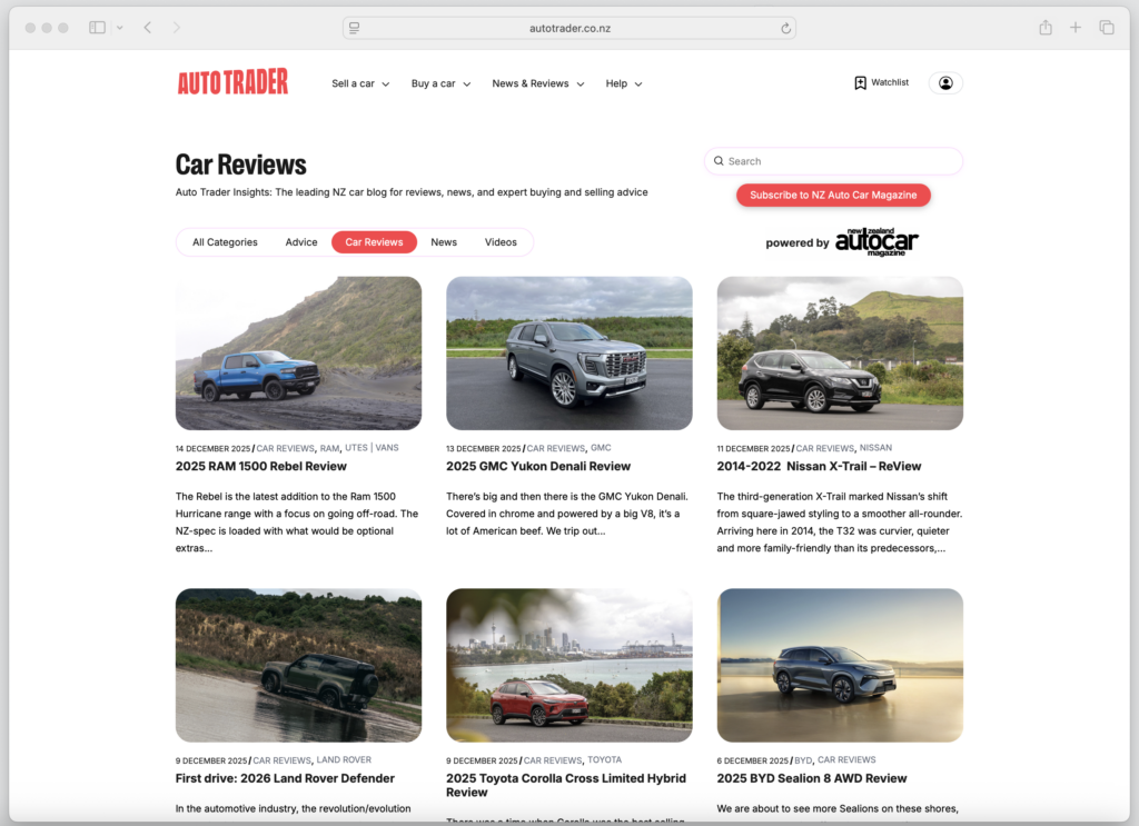 Auto Trader and NZ Autocar Unite to Create Aotearoa’s New Home of ...